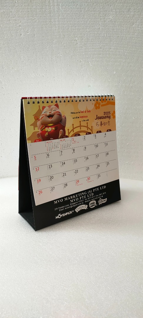 2025 Desk Table Desktop Calendar, Hobbies & Toys, Stationery & Craft ...