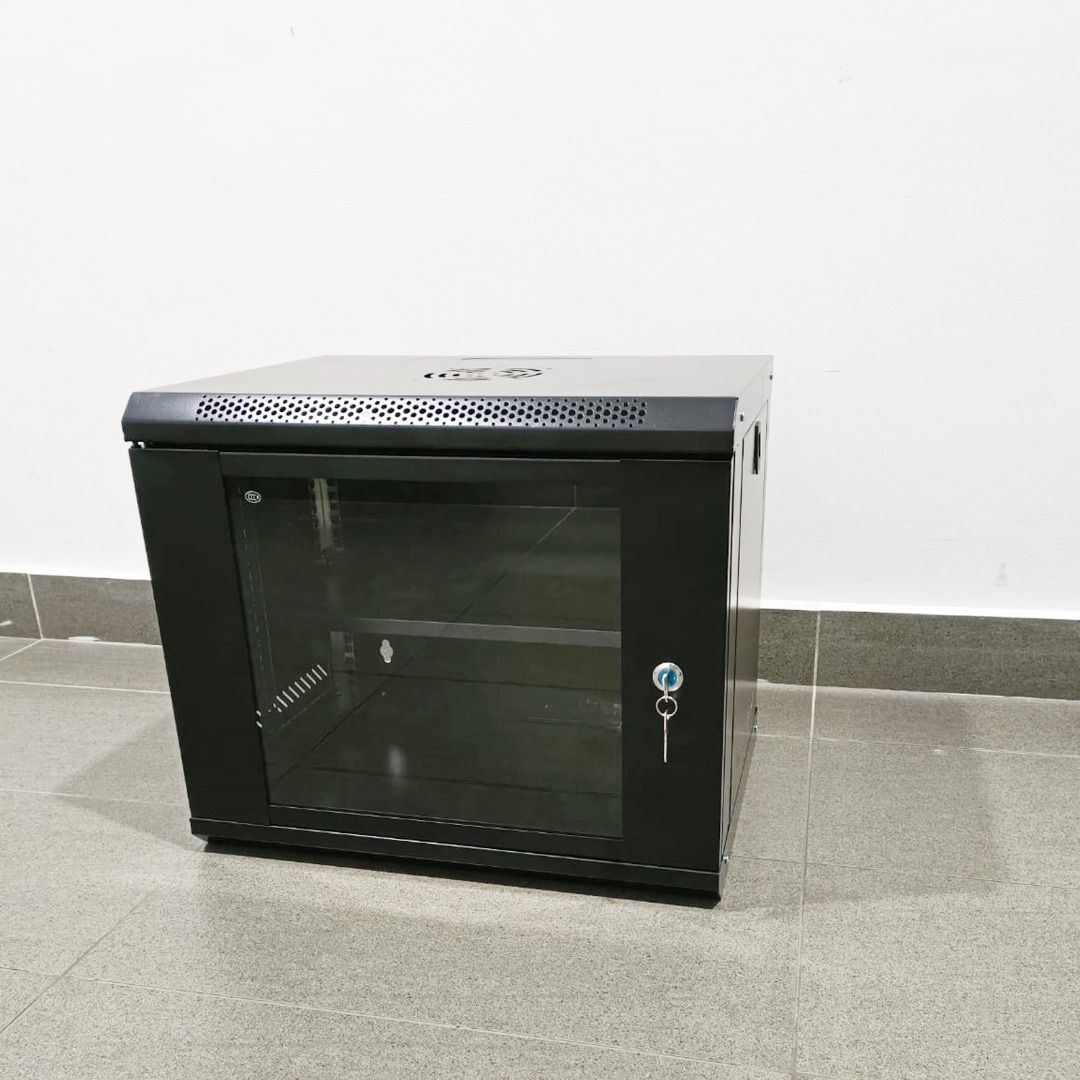 9U Server Rack Enclosure with Glass Door,Locks,&Removable Side Panels ...