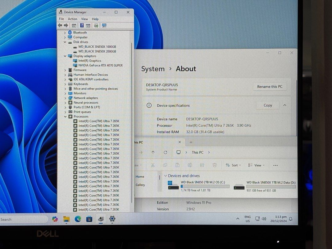 AI Enabled Gaming Desktop Computer PC CPU Integrated NPU intel ...