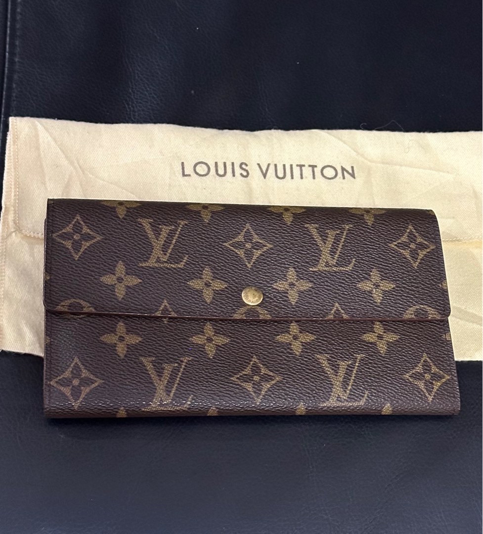 Authentic Louis Vuitton LV Sarah Monogram Long Wallet, Luxury, Bags ...