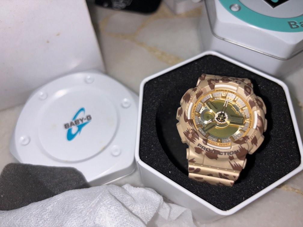 Baby G / G-shock Watch BA-110-1ADR leopard print, Women's Fashion ...