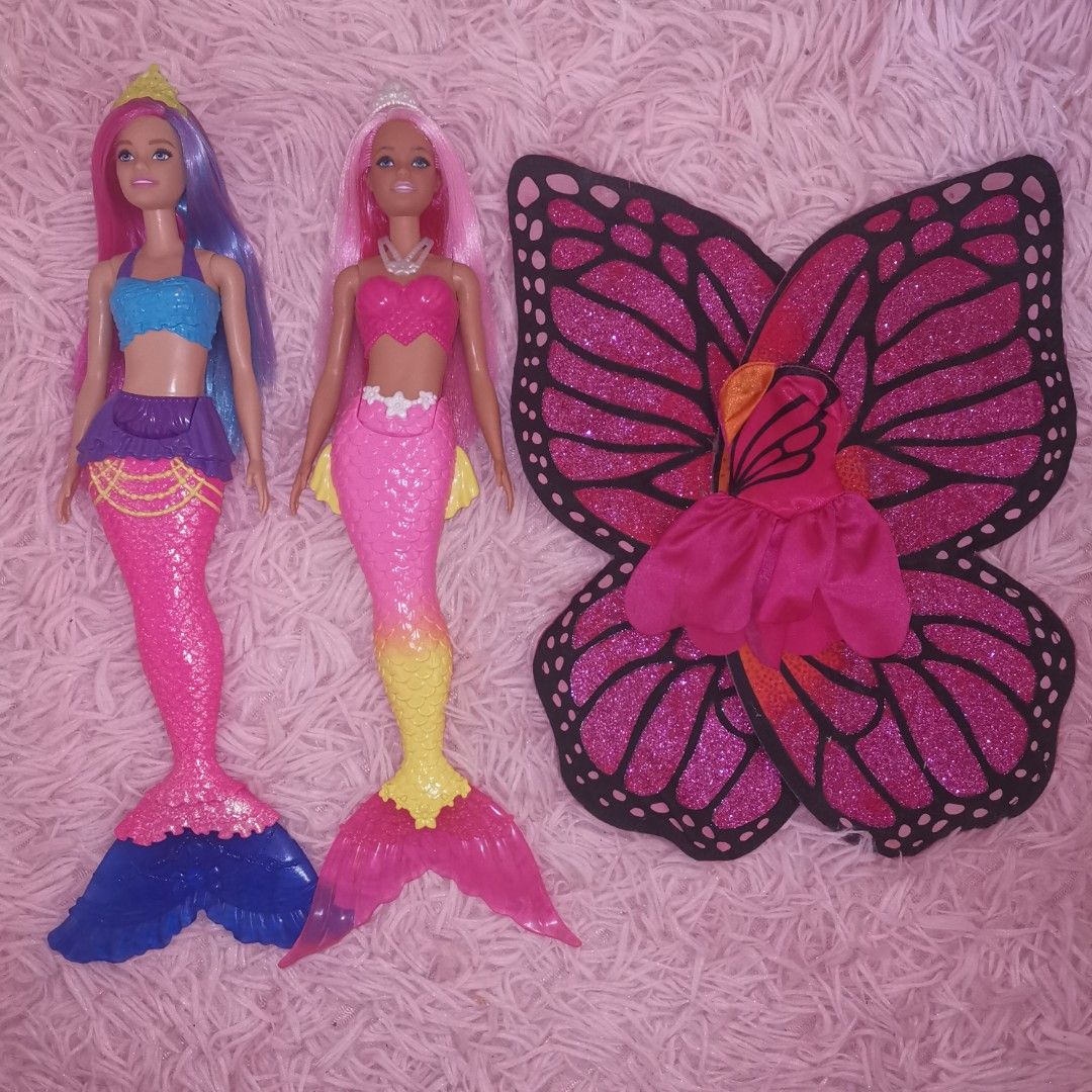 Barbie Dreamtopia Mermaid and Mariposa Wings, Hobbies & Toys, Toys ...