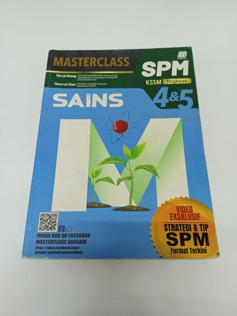Buku Rujukan Masterclass Spm Sains Kssm Tingkatan 4&5 Sasbadi, Hobbies ...