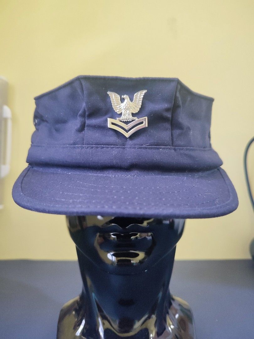 CAP, 8 POINT, UTILITY TYPE II & US NAVY INSIGNIA, Men's Fashion ...