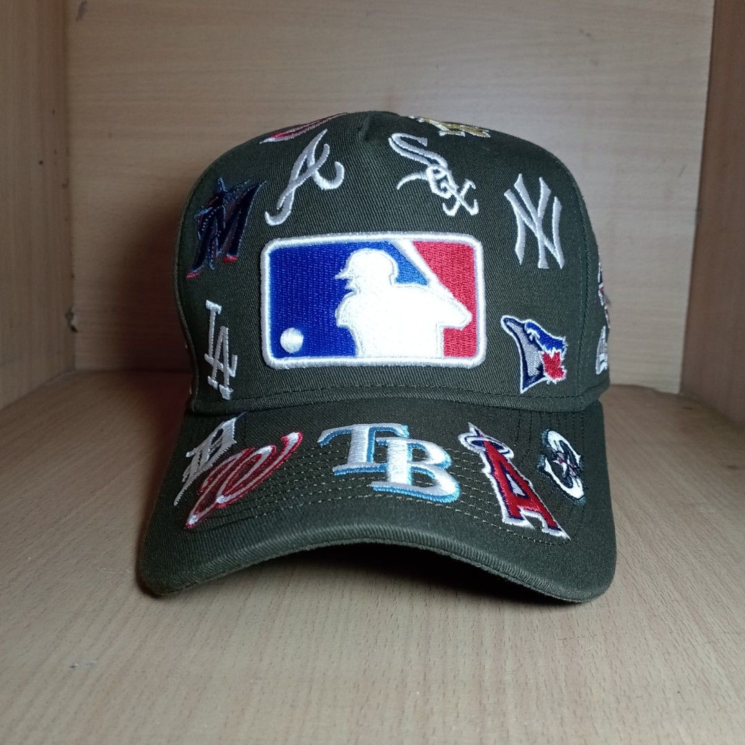 Caps New Era All Over MLB Green Army edition 9 FORTY Premium, Fesyen ...