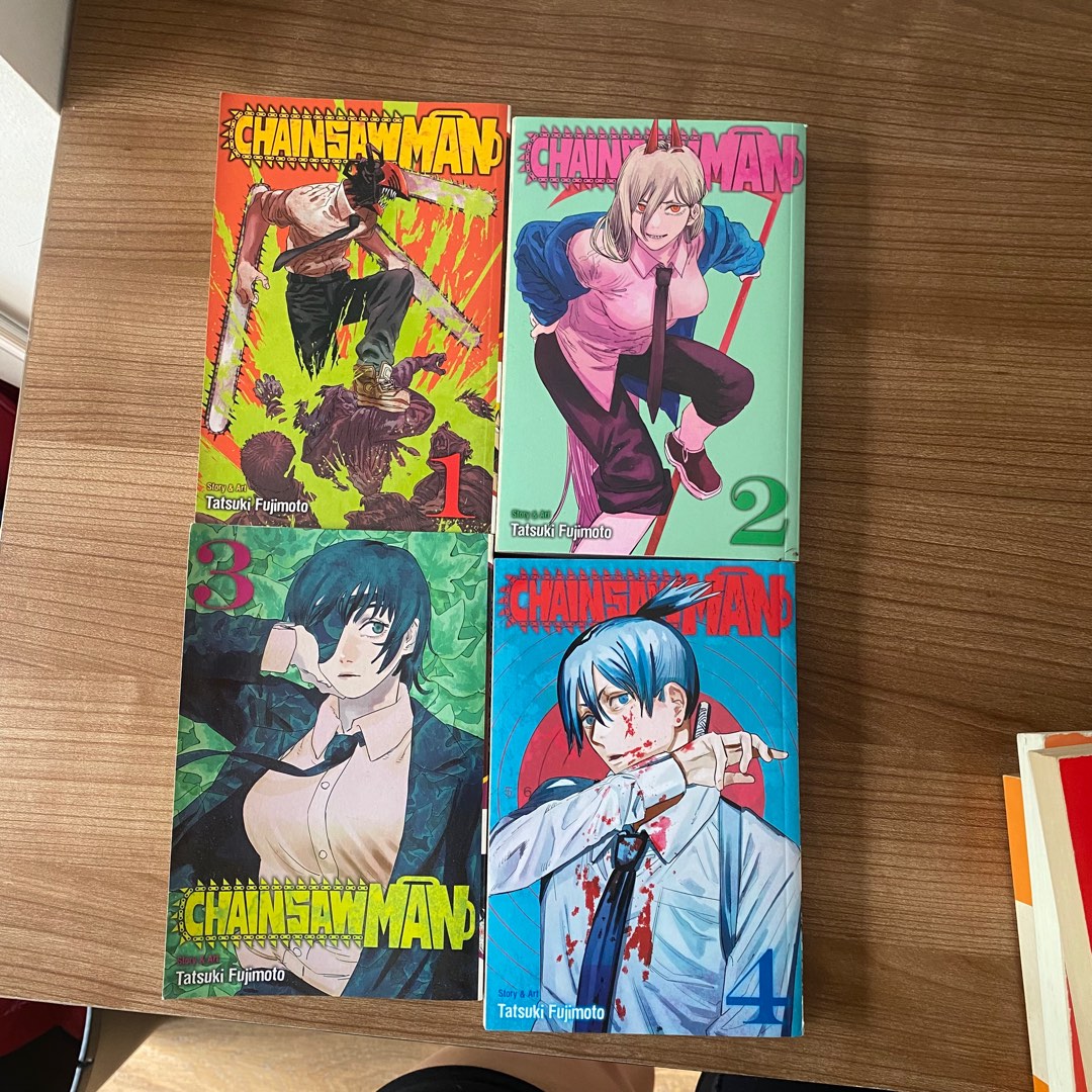 Chainsawman Vol. 1-4, Buku & Alat Tulis, Komik dan Manga di Carousell