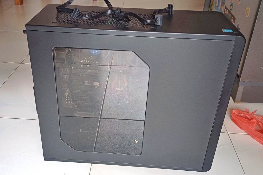 Cooler Master Black Colour Desktop CPU Casing with ASUS Z97 Pro Gamer ...