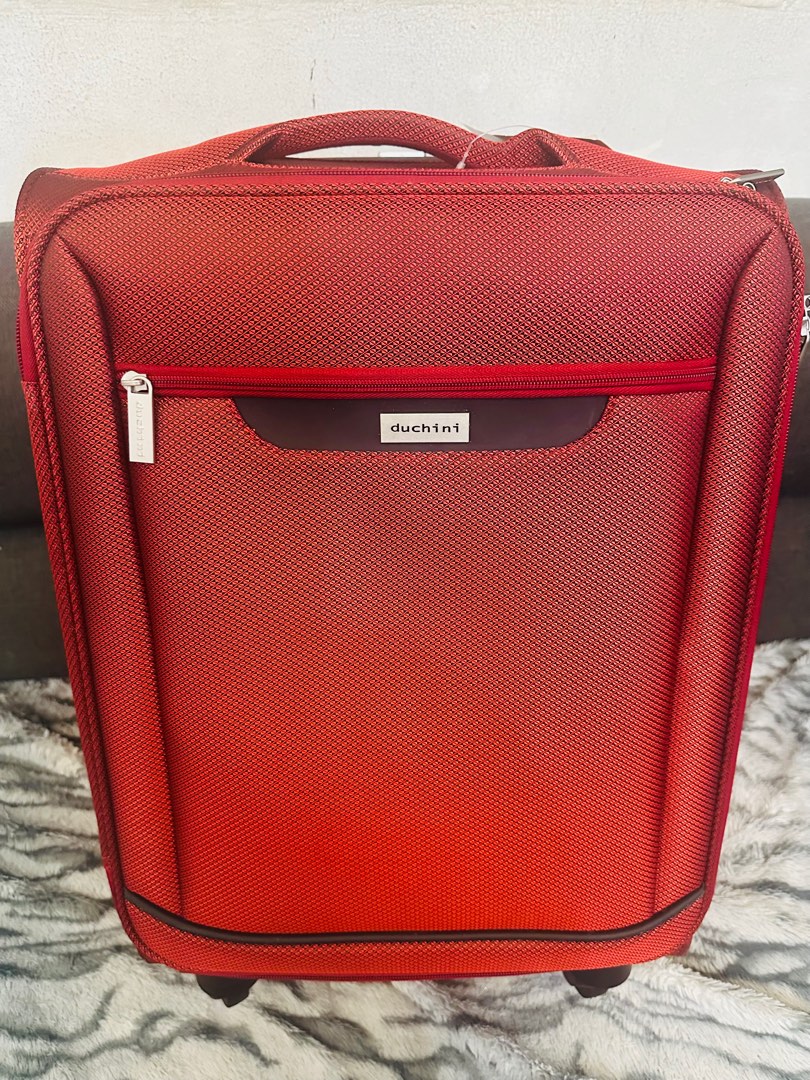 Duchini brand red handcarry luggage, Hobbies & Toys, Travel, Luggage on ...