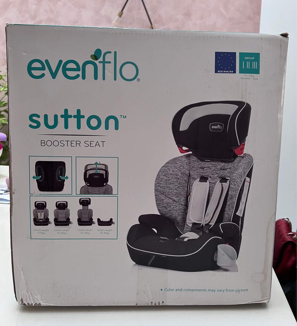 Evenflo Sutton 3 in 1 Booster Car Seat, Babies & Kids, Going Out, Car ...