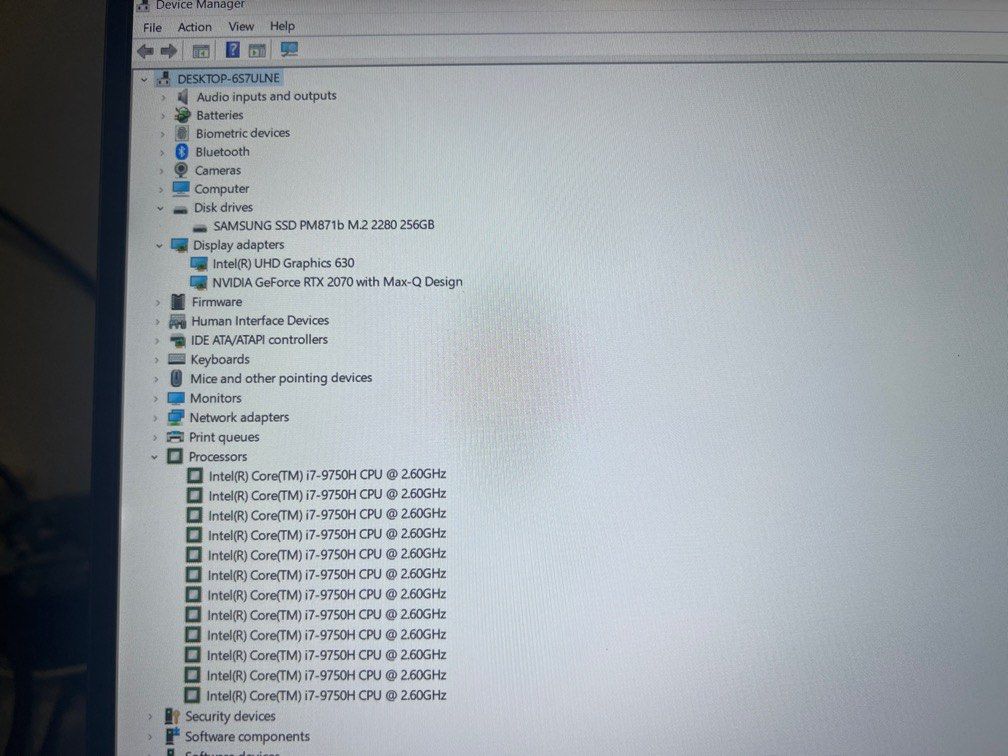 Galleria gaming Laptop i7 9th gen with RT 2070S, Computers & Tech ...