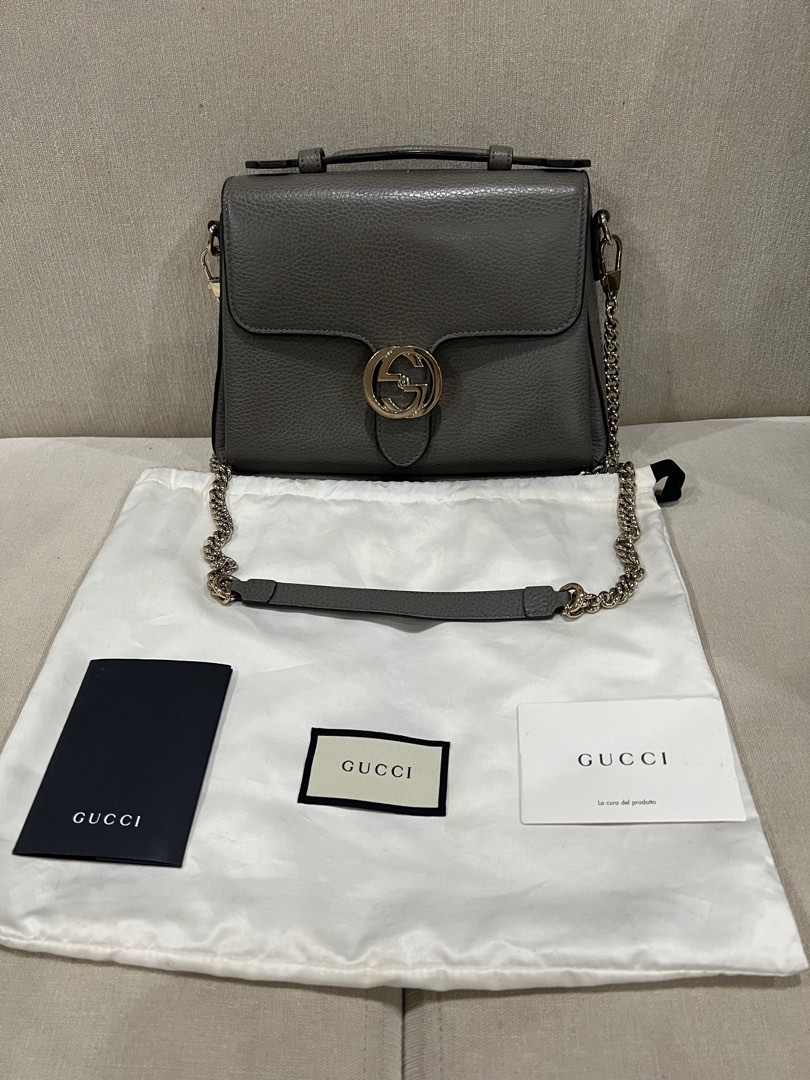 Gucci Interlocking Top Handle Bag, Luxury, Bags & Wallets on Carousell