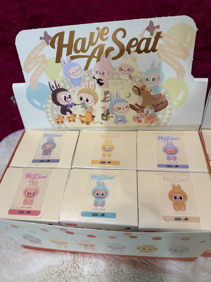 Have a seat monster labubu v2 pop mart not molly skull panda hirono ...