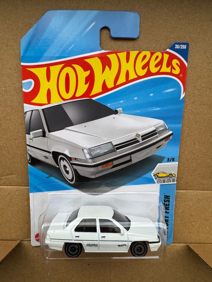 Hotwheels Proton Saga Putih, Hobbies & Toys, Toys & Games on Carousell