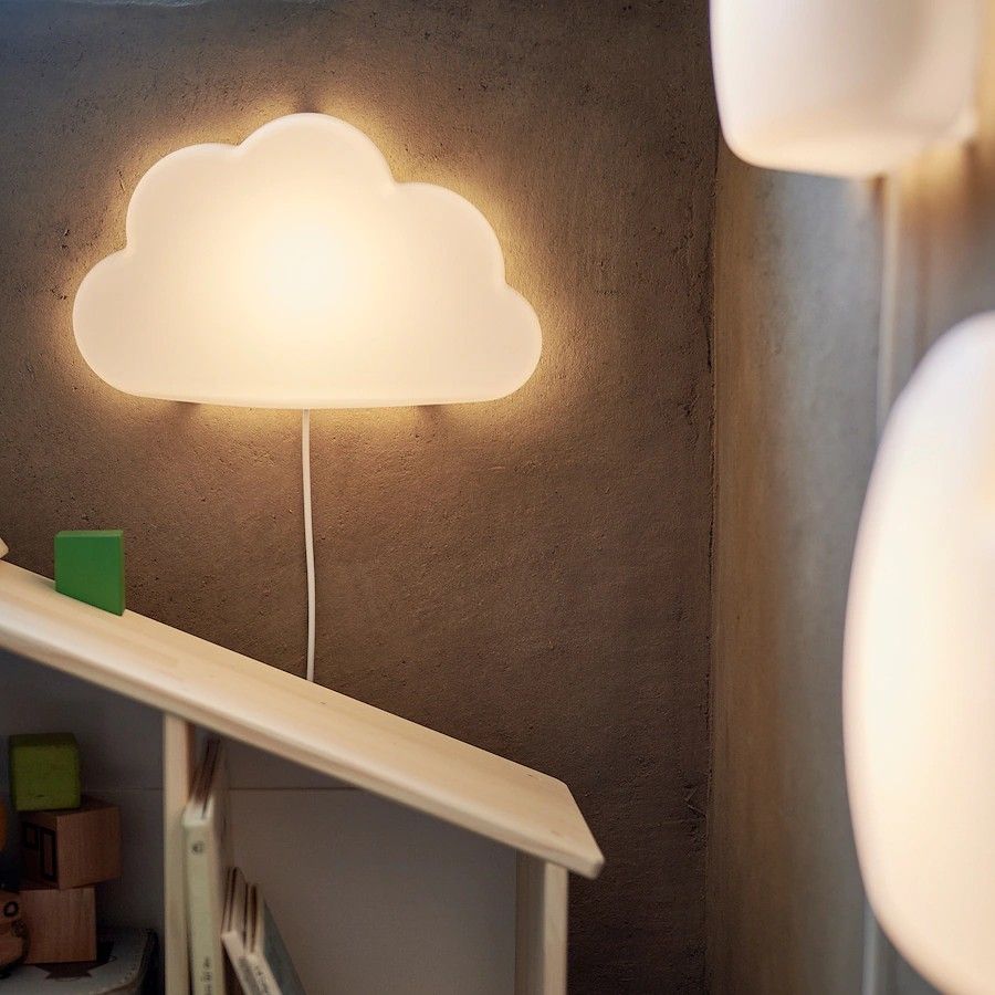 Ikea cloud wall light, Furniture & Home Living, Lighting & Fans, Lighting on Carousell