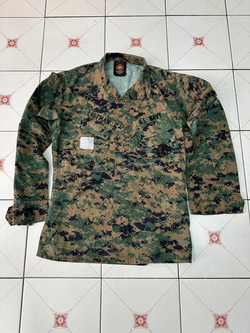 Jacket uniform Combat USMC MARINE us army, Men's Fashion, Tops & Sets ...