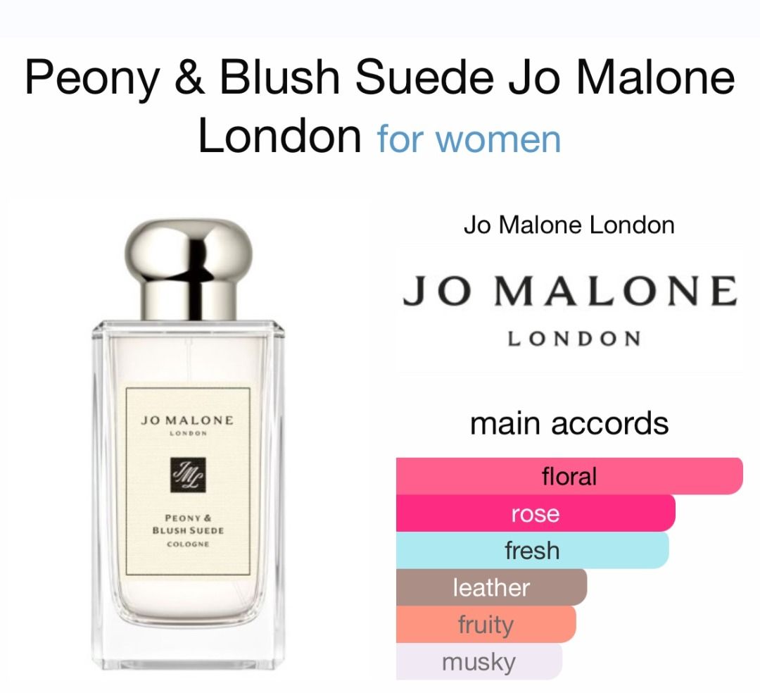 Jo Malone Peony & Blush Suede Master t3ster perfume 100ml, Beauty ...