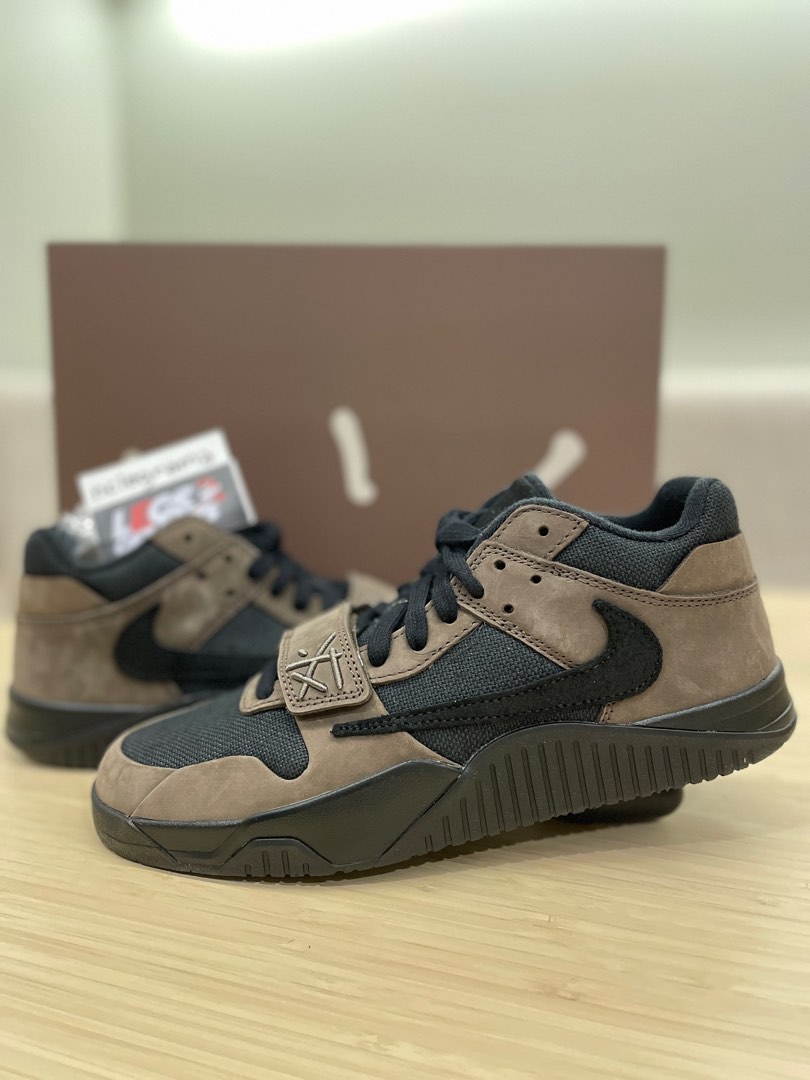 Jordan Jumpman Jack Travis Scott Dark Mocha (9us), Men's Fashion ...