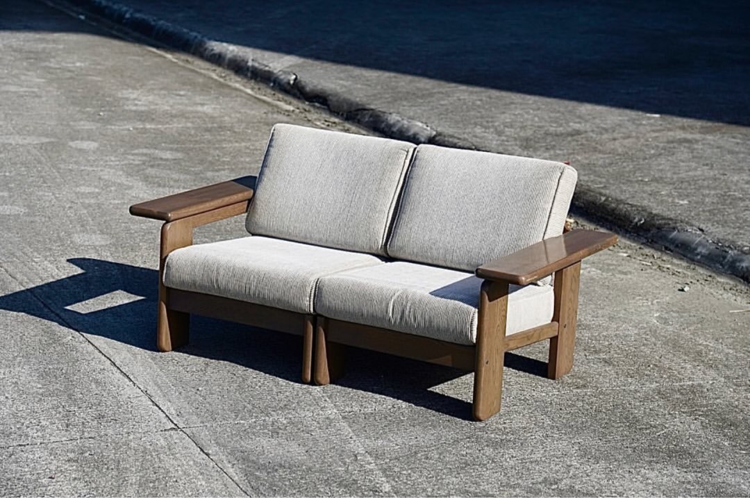 Kosuga midcentury two seater arm chair sofa, Furniture & Home Living ...