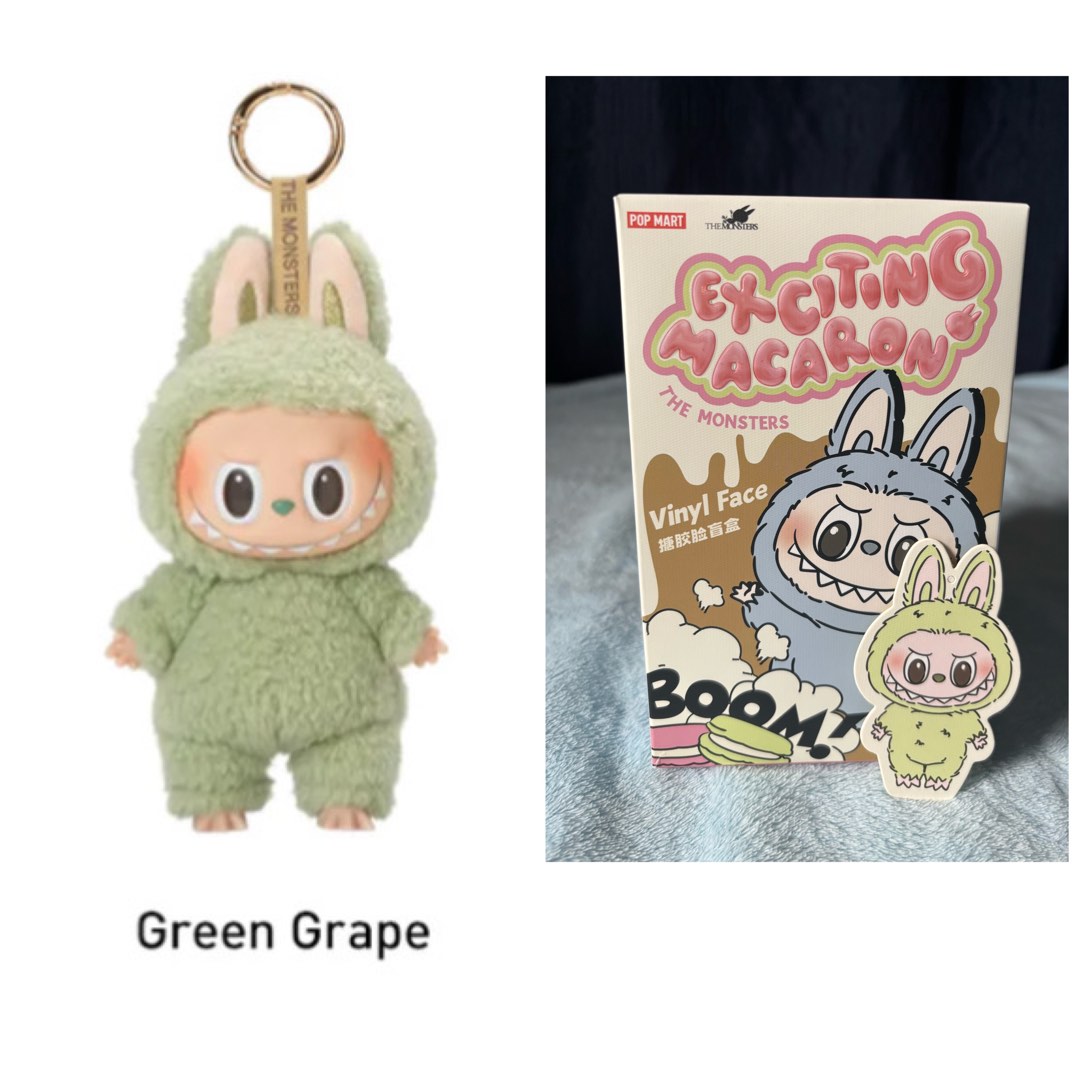 Labubu exciting macaron v1 Green Grape, Hobbies & Toys, Toys & Games on ...