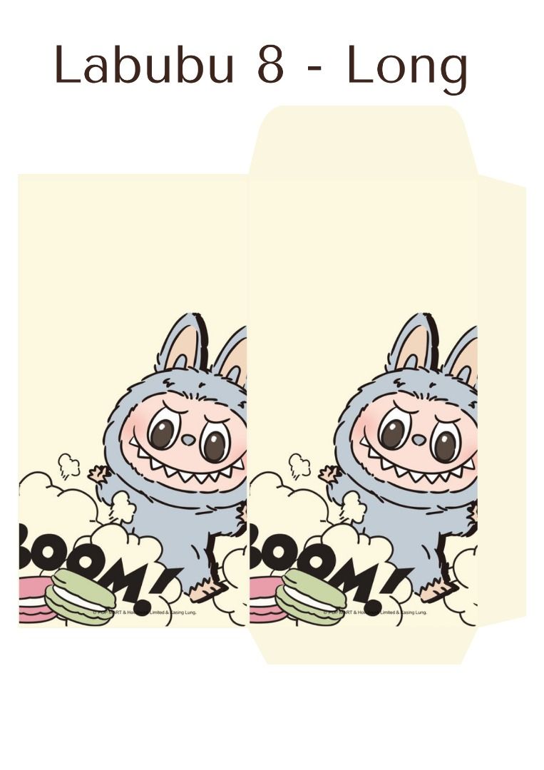 Labubu Money Envelope Long - Ang Pao - AngPao - Ampao - Christmas ...