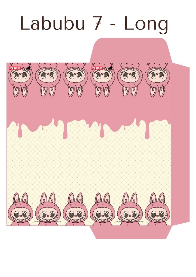Labubu Money Envelope Long - Ang Pao - AngPao - Ampao - Christmas ...
