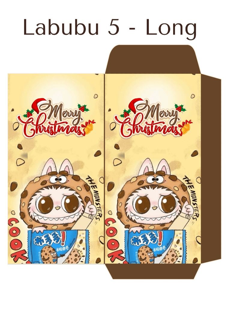 Labubu Money Envelope Long - Ang Pao - AngPao - Ampao - Christmas ...