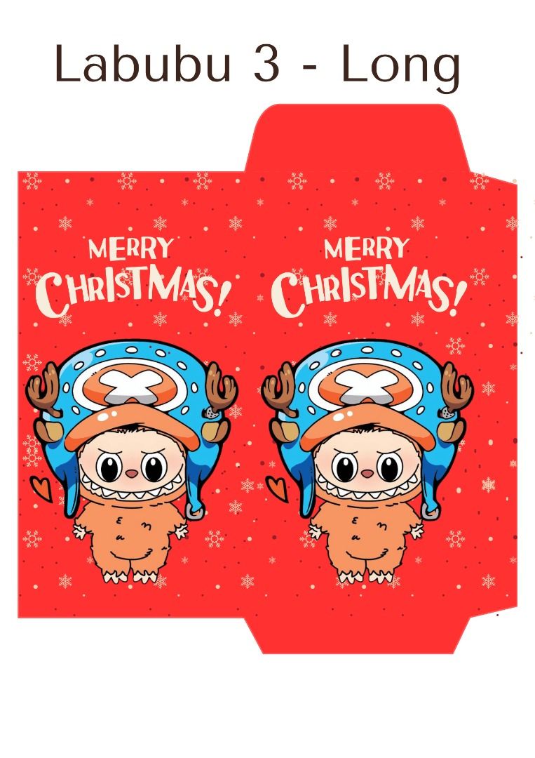 Labubu Money Envelope Long - Ang Pao - AngPao - Ampao - Christmas ...