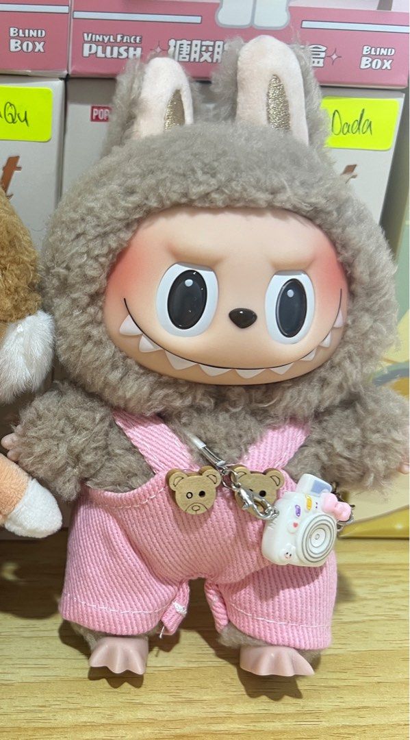 Labubu V1 (Toffee with cloth), Hobbies & Toys, Toys & Games on Carousell