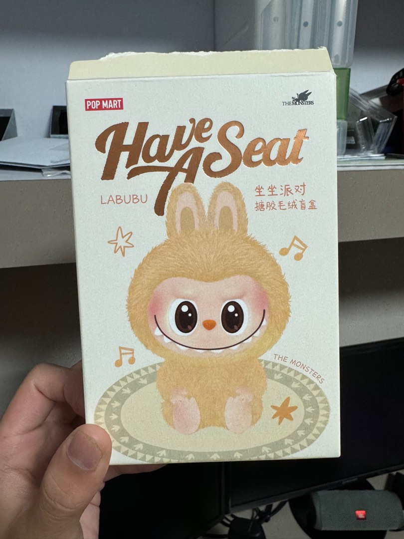 Labubu v2 (grey), Hobbies & Toys, Toys & Games on Carousell