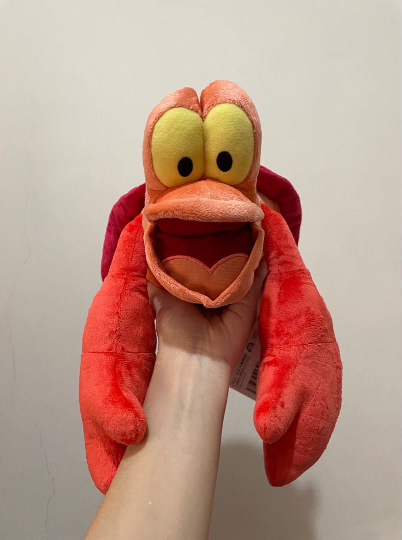 Disney Little Mermaid Sebastian Crab Big Plush, Hobbies & Toys, Toys ...