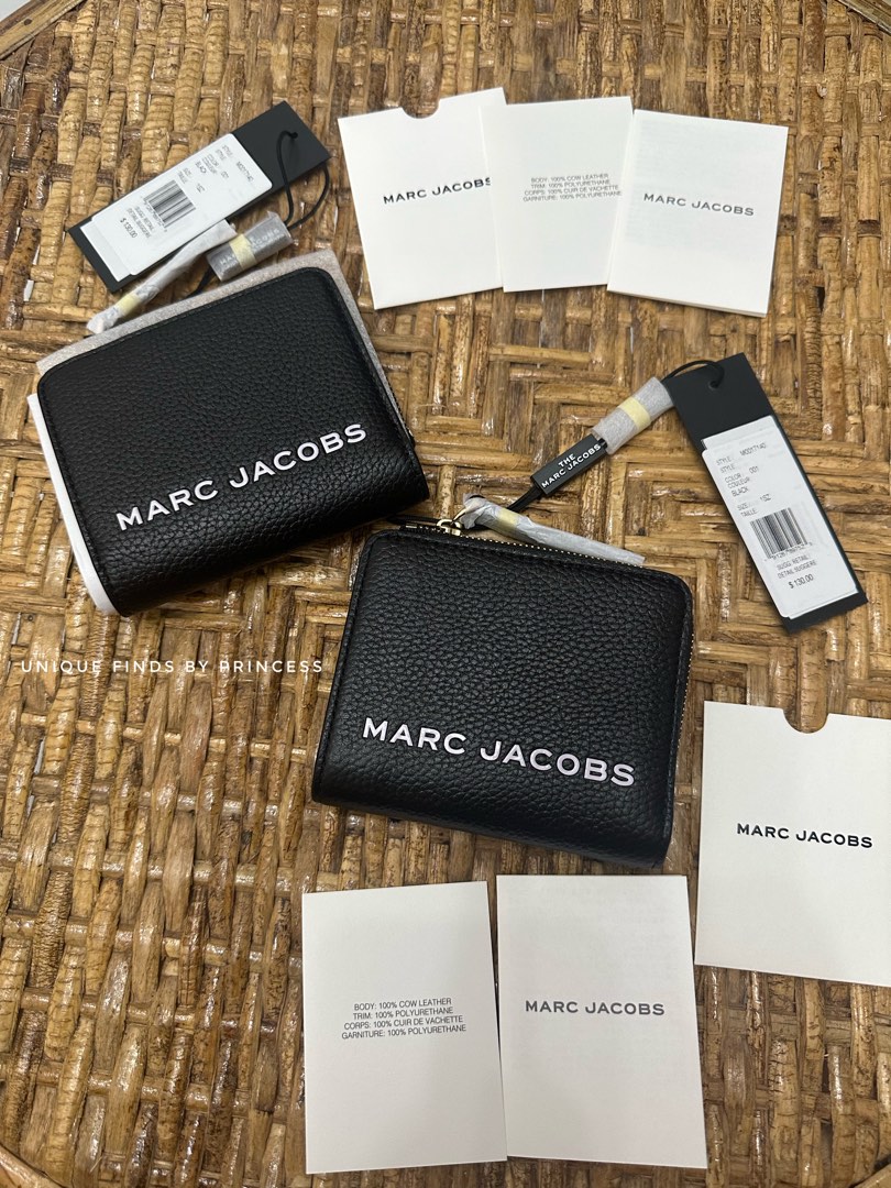 marc jacobs the bold mini compact zip wallet, Women's Fashion, Bags ...