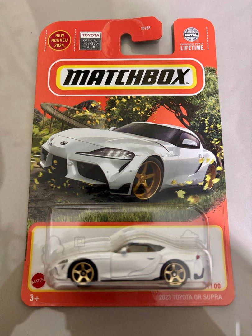 Matchbox Toyota GR Supra (White), Hobbies & Toys, Toys & Games on Carousell