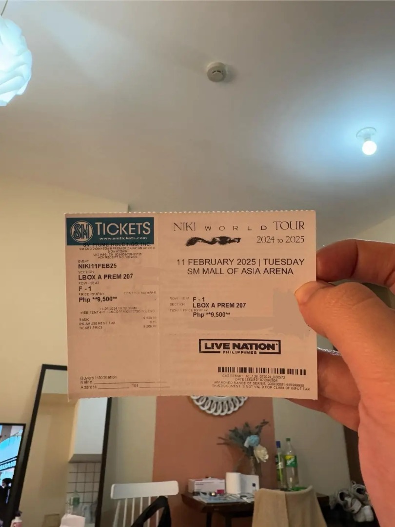 Niki World Tour, Tickets & Vouchers, Event Tickets on Carousell