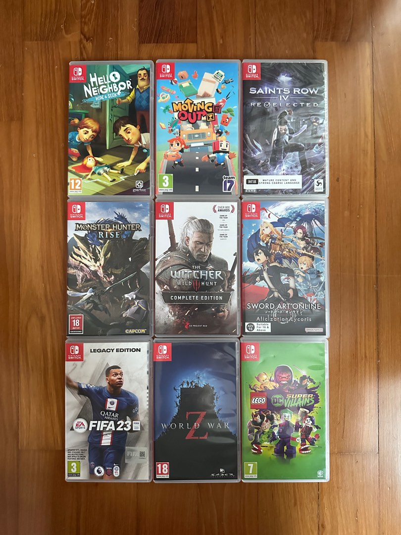 Nintendo Switch game Hello neighbor / Moving out / Saints row iv re ...