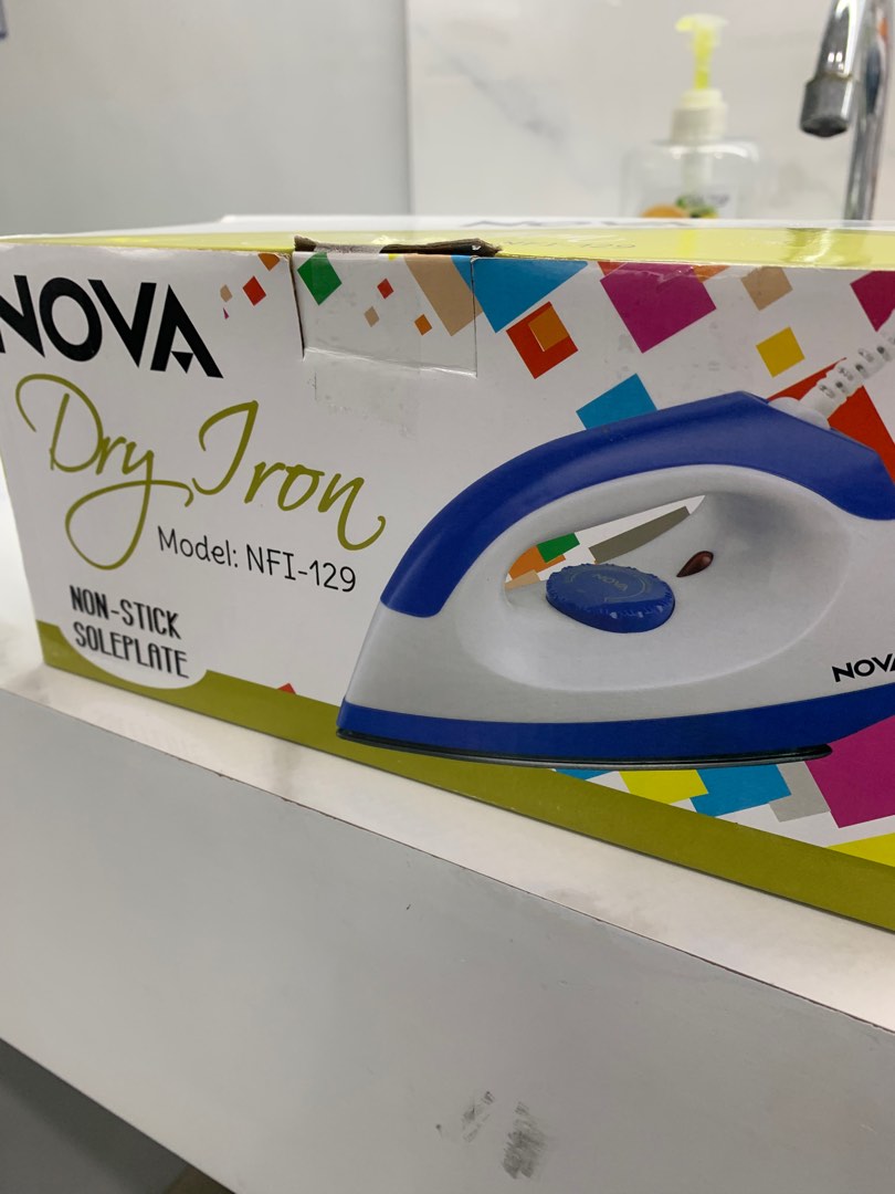 NOVA DRY IRON NFI-129, TV & Home Appliances, Irons & Steamers on Carousell