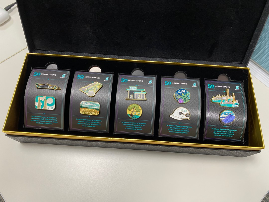 PETRONAS 50th Anniversary Lapel Pins, Hobbies & Toys, Collectibles ...