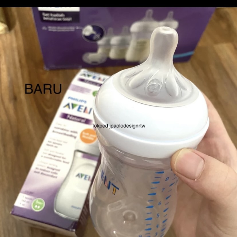 Philip Avent botol susu natural putih 260 ml anti colic kolik BARU ...