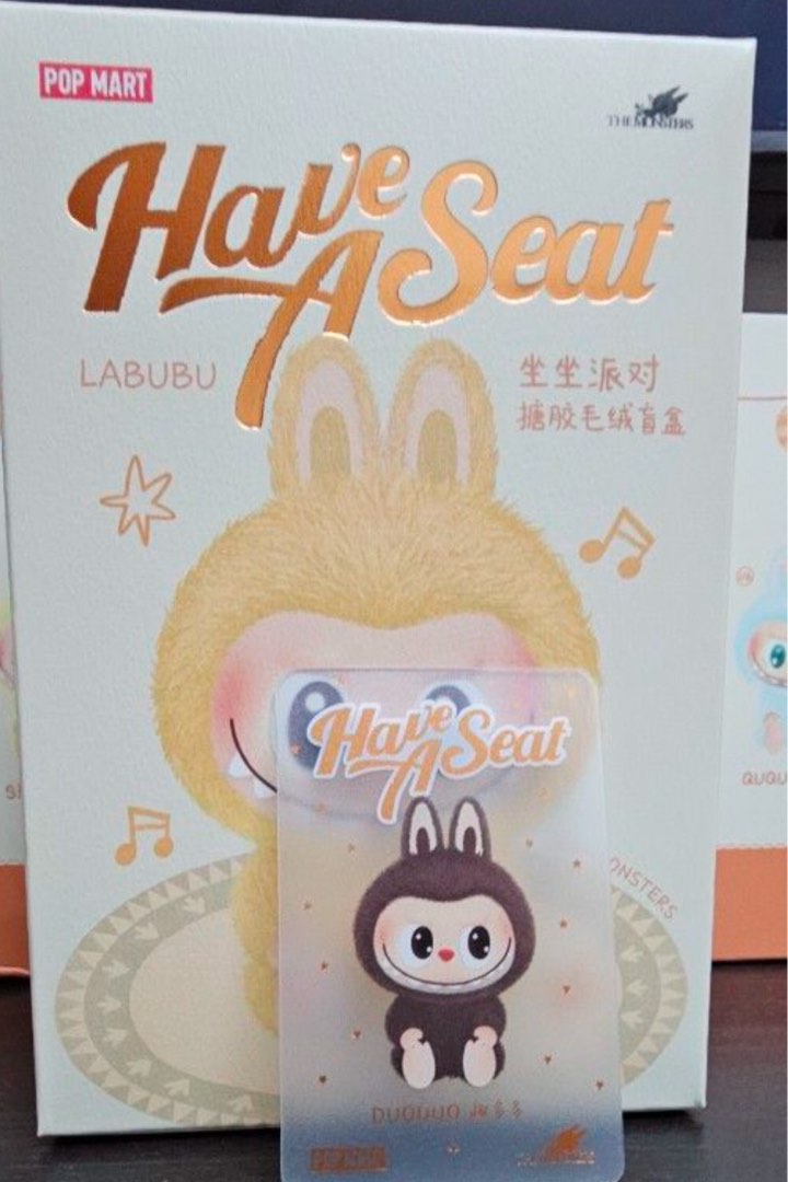 PopMart Labubu v2 Have a Seat- Secret Duo Duo, Hobbies & Toys, Toys ...