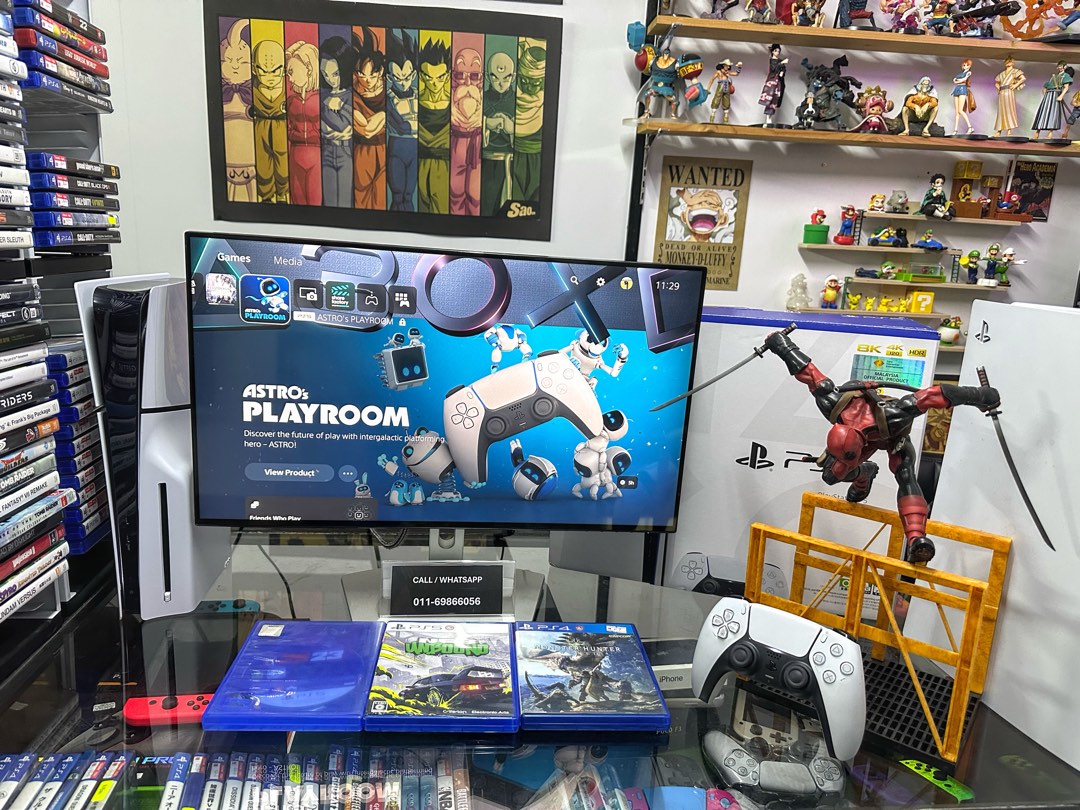 Ps5 slim disc under warranty + 24 inch dell monitor, Video Gaming ...