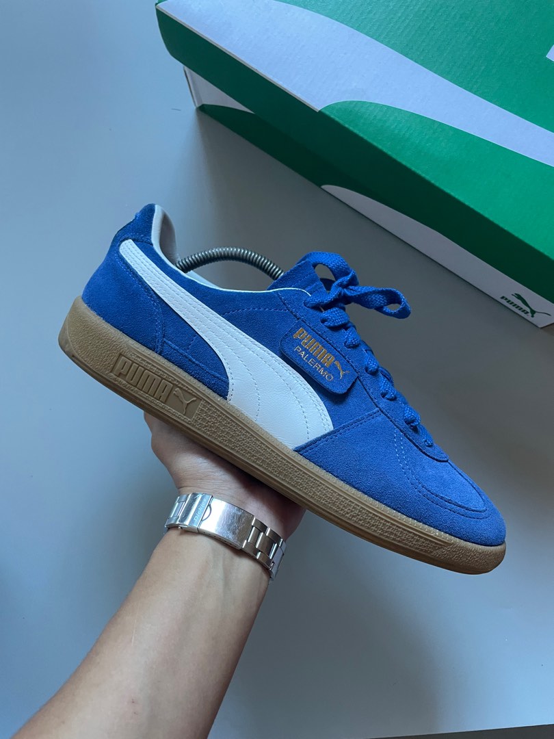 PUMA PALERMO BLUE (10US), Men's Fashion, Footwear, Sneakers on Carousell