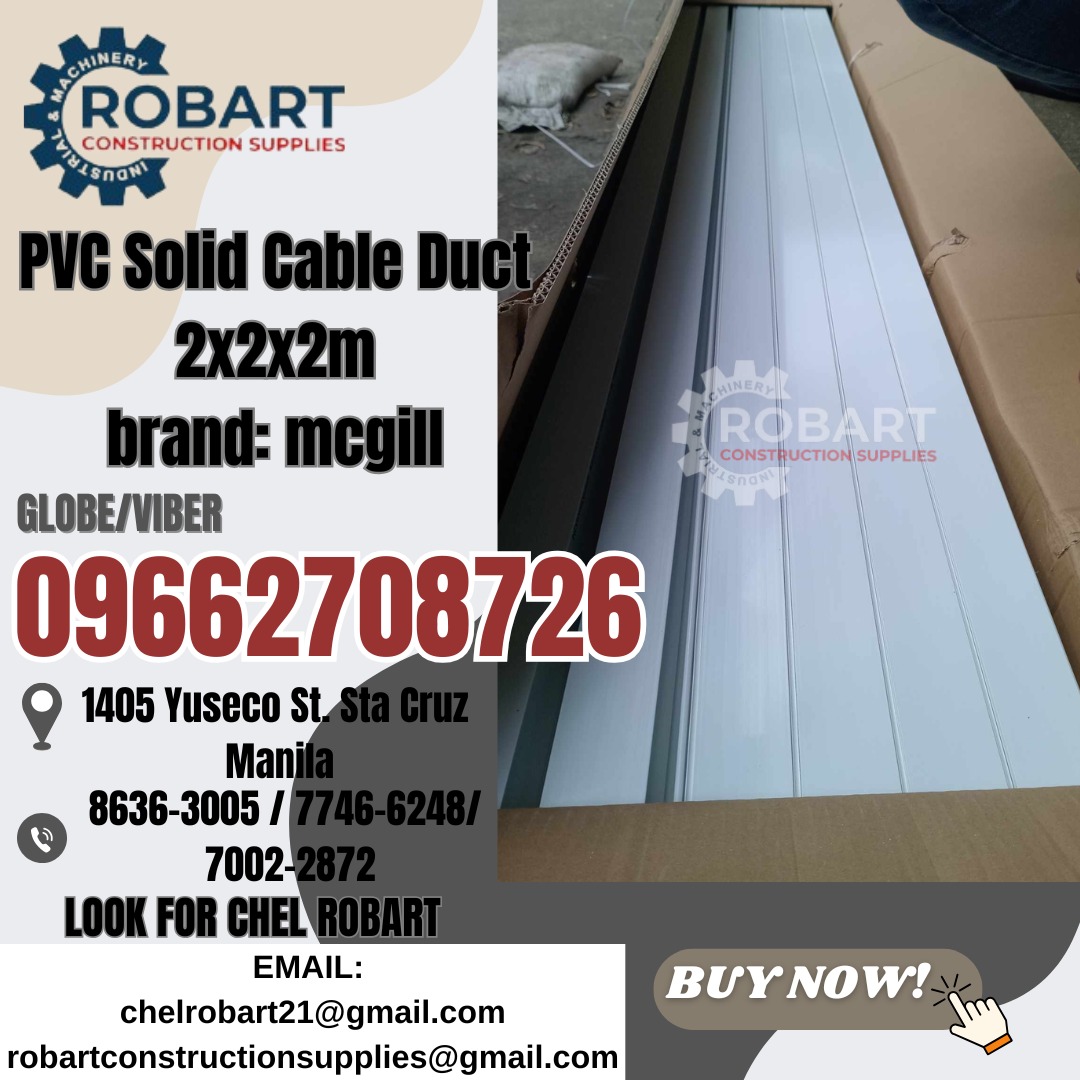 PVC SOLID CABLE DUCT, Commercial & Industrial, Construction Tools ...