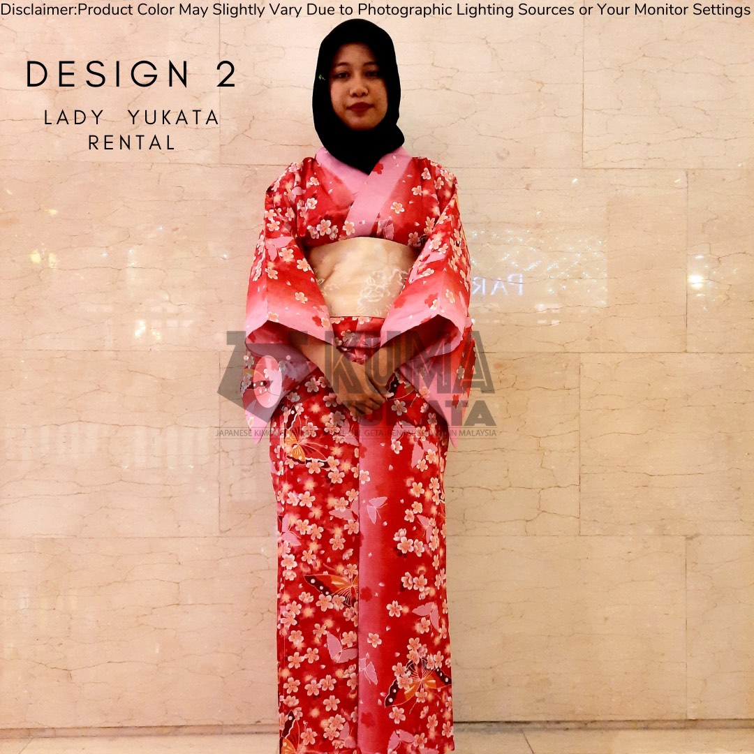 Rent Japanese Yukata (Summer Kimono) - Design 2, Women's Fashion ...