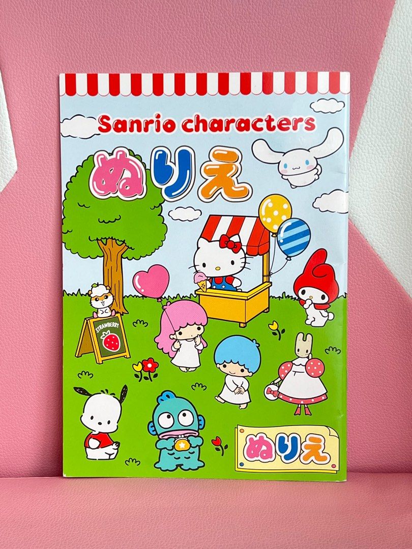 Sanrio Characters A5 Coloring Book (32 pages), Hobbies & Toys ...