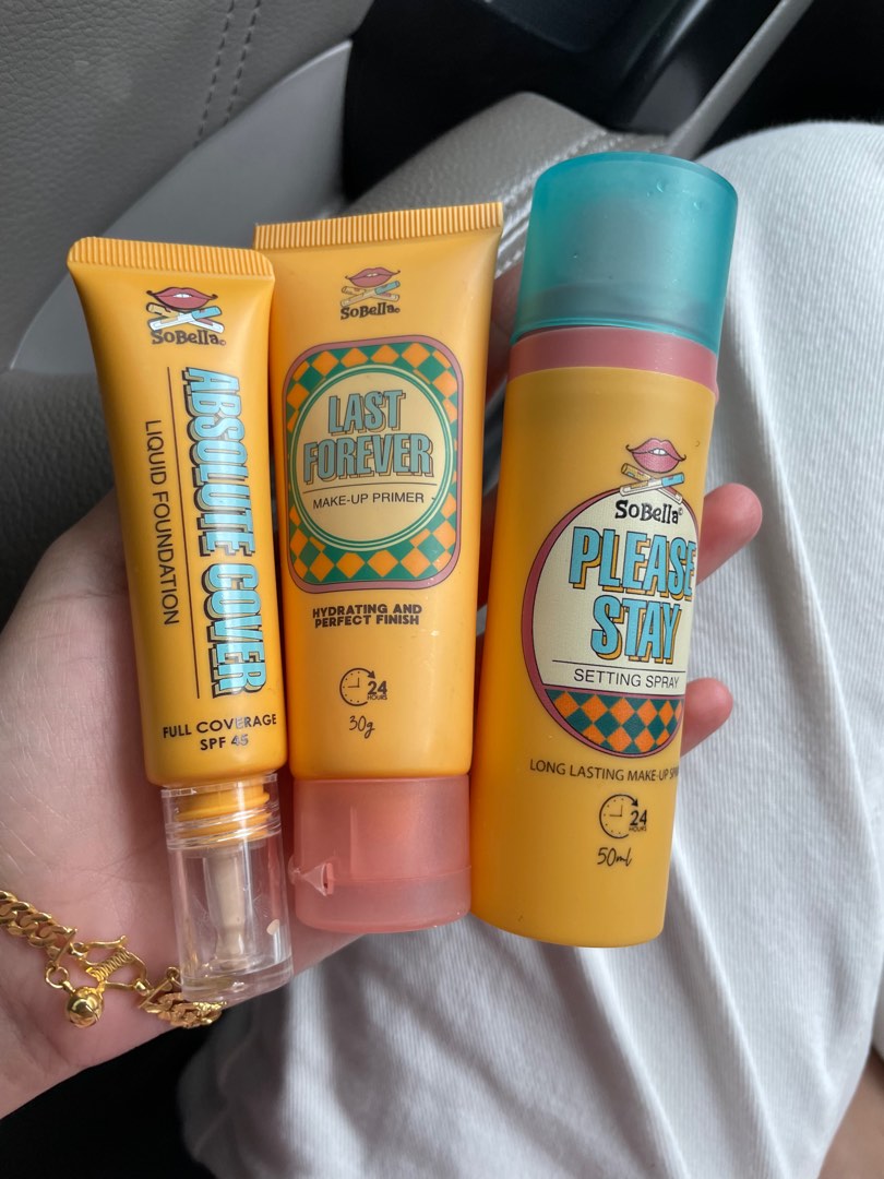 Sobella foundation primer and setting spray, Beauty & Personal Care ...