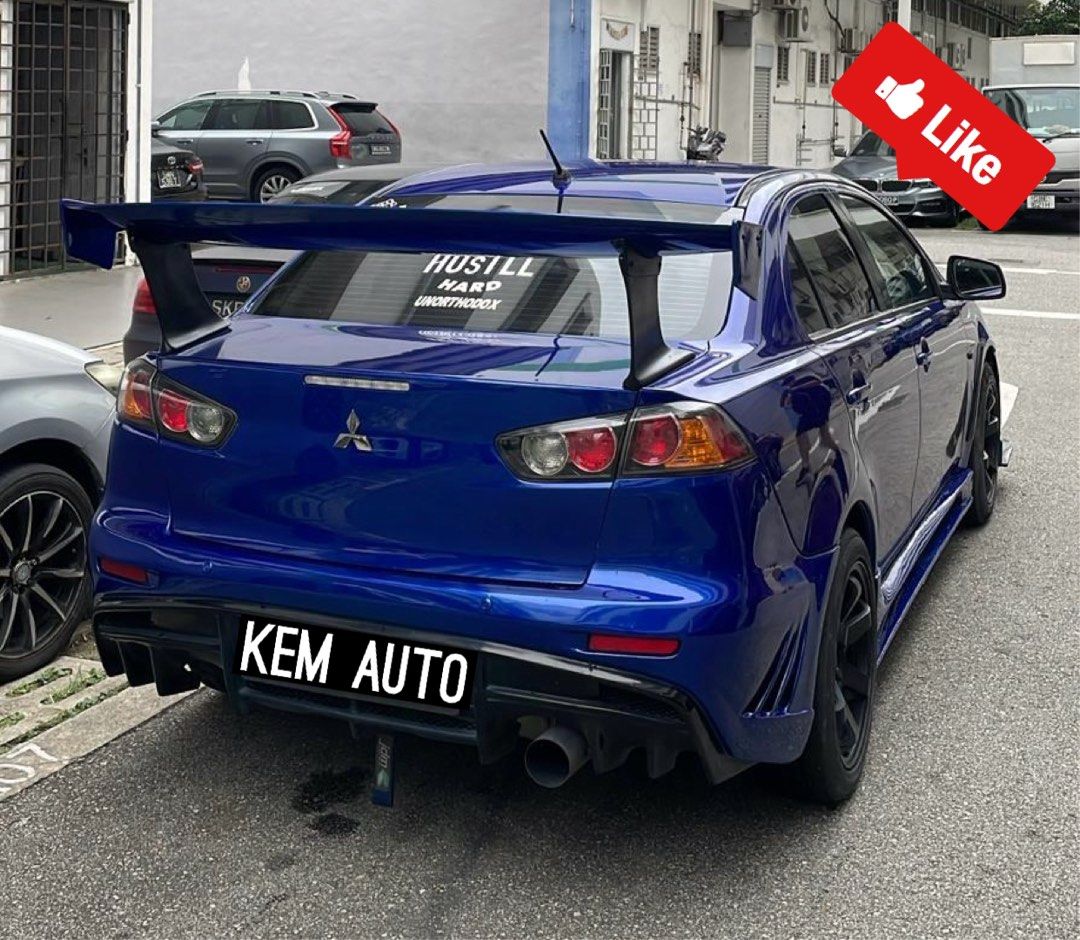 Sporty Mod Mitsubishi Lancer EX 1.5A HKS EVO bodykit GT wing for rental ...