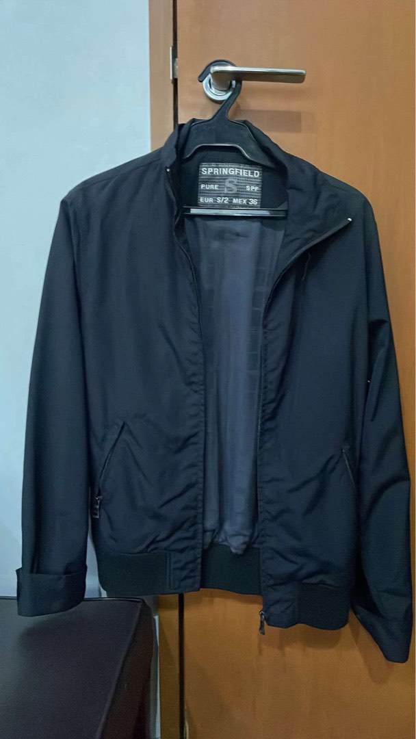 Springfield black jacket men's, Women's Fashion, Coats, Jackets and ...
