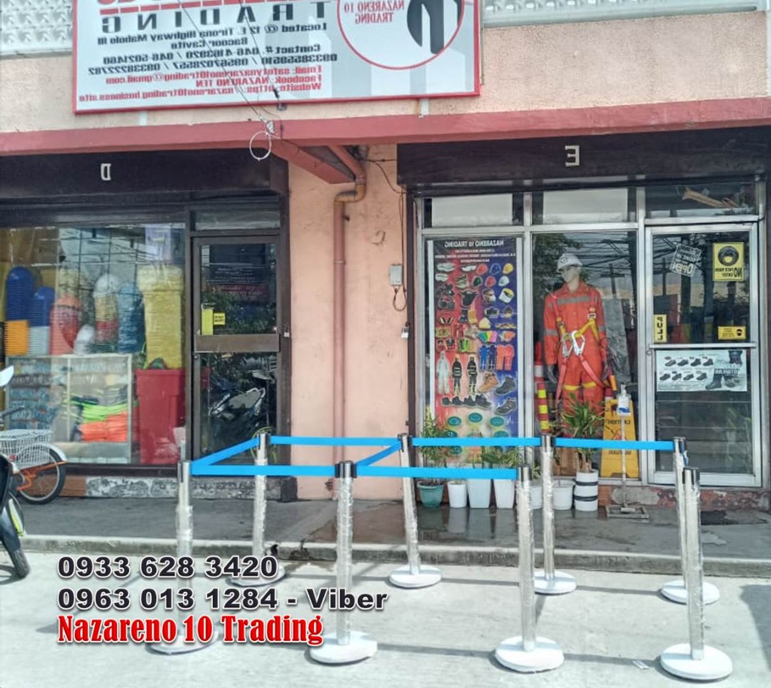 Stanchion post with retractable belt, Commercial & Industrial ...