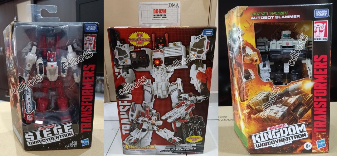 LG EX Metroplex, Kingdom Slammer, Siege Sixgun,DNA DK-02M Movable Hands ...