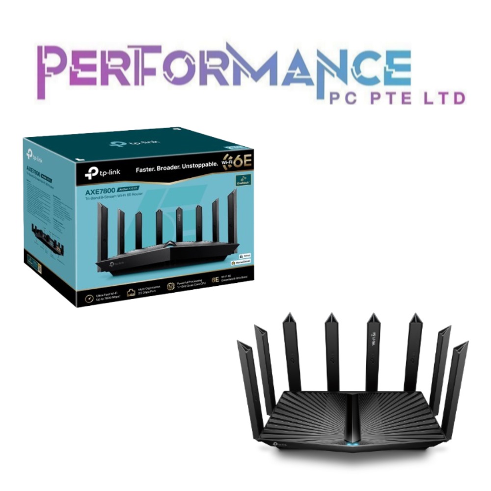 TP Link Archer AXE95 AXE7800 Tri-Band Wi-Fi 6E Router (3 YEARS WARRANTY ...
