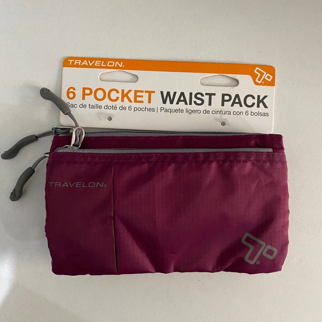 Travelon 6 Pocket Wasit Pack, Men's Fashion, Activewear on Carousell